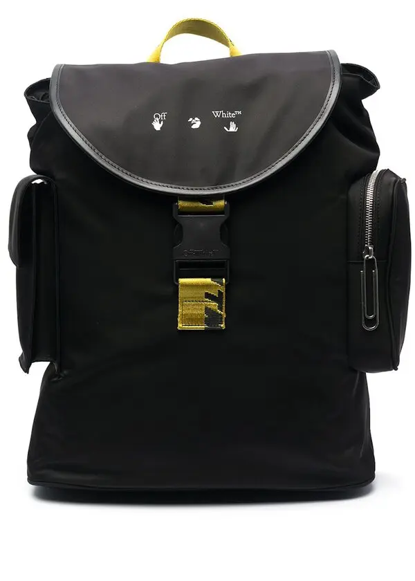 Off-White Logo Print Foldover Backpack