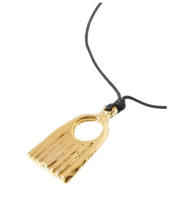 ALIGHIERI The Vanitas Cord And Recycled Gold-plated Necklace - Black