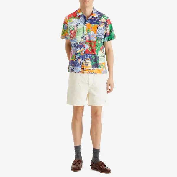 Polo Ralph Lauren Patchwork Beach Vacation Shirt - Beach Bazaar Patchwork
