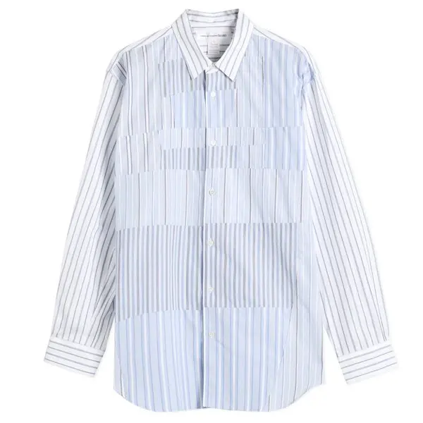 Comme Des Garçons Multi Check Mix Button Down Shirt