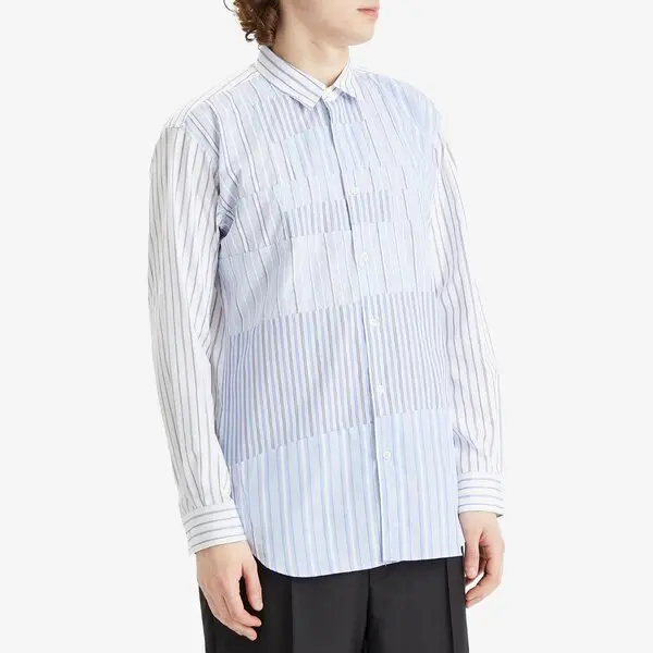 Comme Des Garçons Multi Check Mix Button Down Shirt