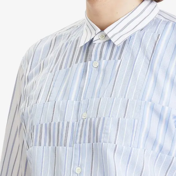 Comme Des Garçons Multi Check Mix Button Down Shirt