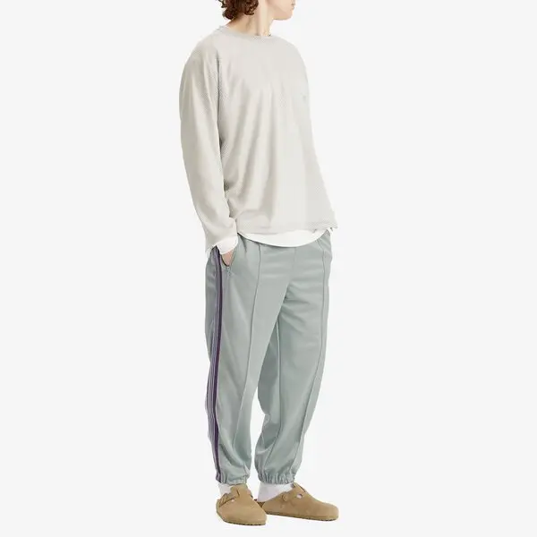 Needles Poly Smooth Zipped Track Pant In Sax - 35% Off | Editorialist