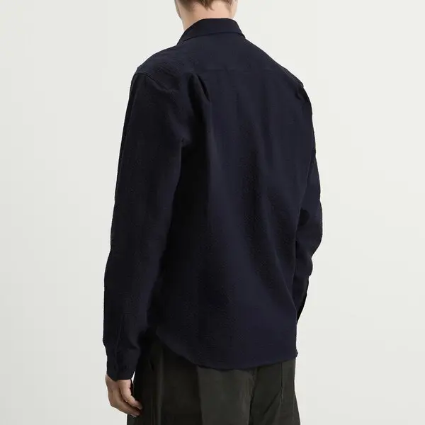 You Must Create Curtis Seersucker Shirt - Navy