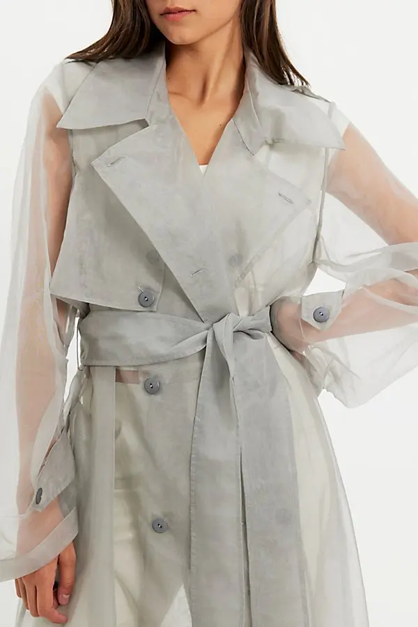 NIGEL PRESTON Organza Trench