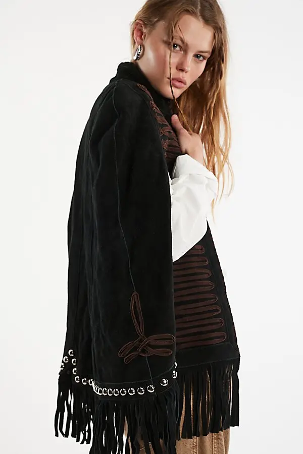 UNDERSTATED LEATHER X Fp Suede Poncho