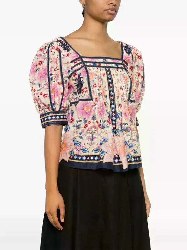 Farm Rio Superbloom Tapestry Blouse