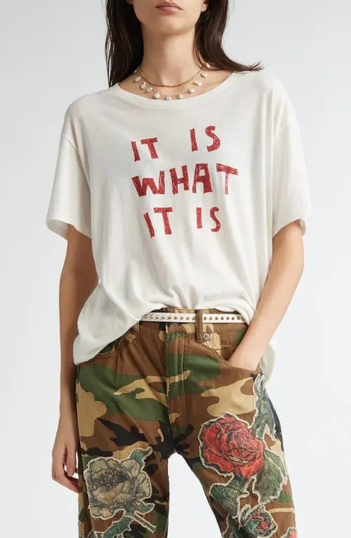R13 It Is What It Is Graphic T-shirt