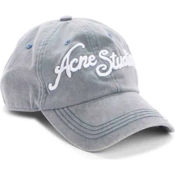 Acne Studios Tourist Logo Baseball Cap - Black
