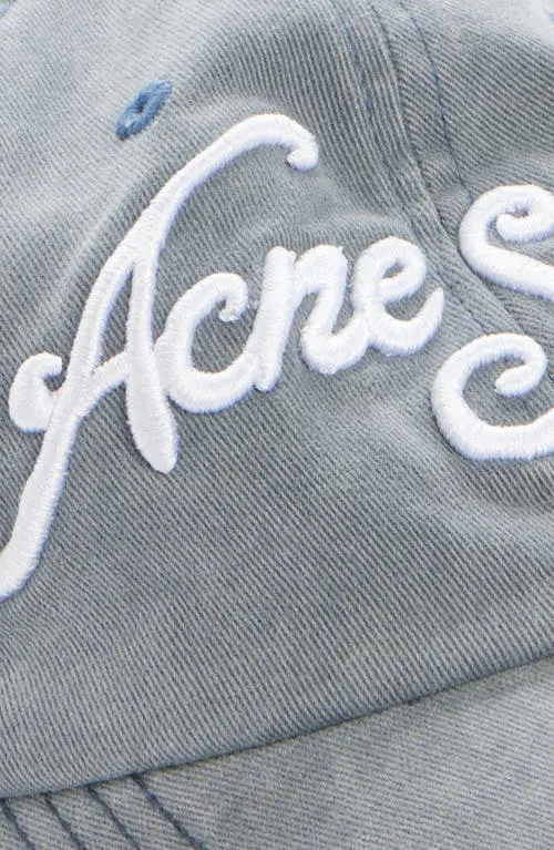 Acne Studios Tourist Logo Baseball Cap - Black