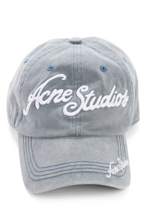 Acne Studios Tourist Logo Baseball Cap - Black