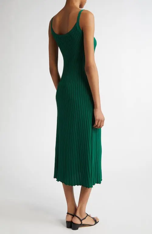 Max Mara Faretra Rib Tank Dress In Emerald - 50% Off | Editorialist