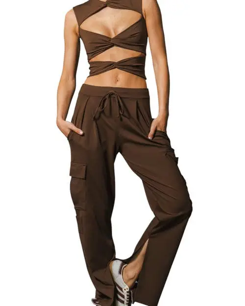PORT DE BRAS Slit Cargo Pant