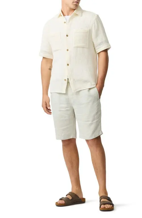 Rodd & Gunn Enstone Lane Short Sleeve Cotton Mesh Button-up Shirt