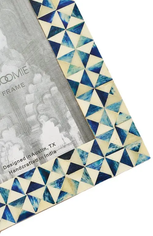 MATR BOOMIE Varuna Cobalt Picture Framefair Trade Carved Bone