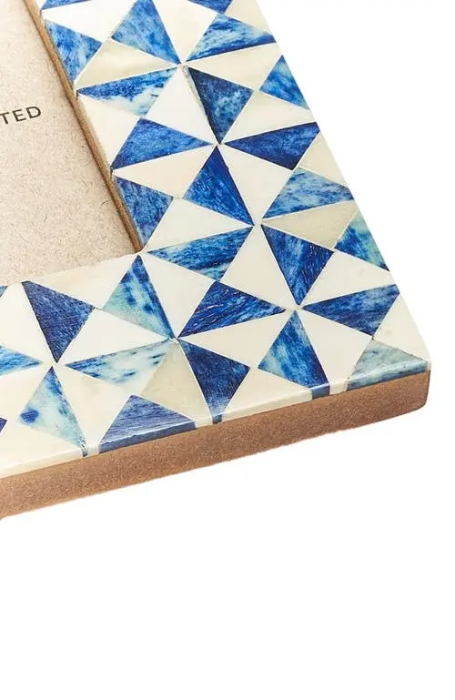MATR BOOMIE Varuna Cobalt Picture Framefair Trade Carved Bone