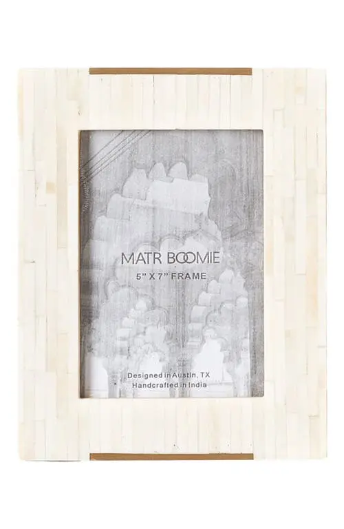 MATR BOOMIE Mukhendu Picture Framecarved Bone - White