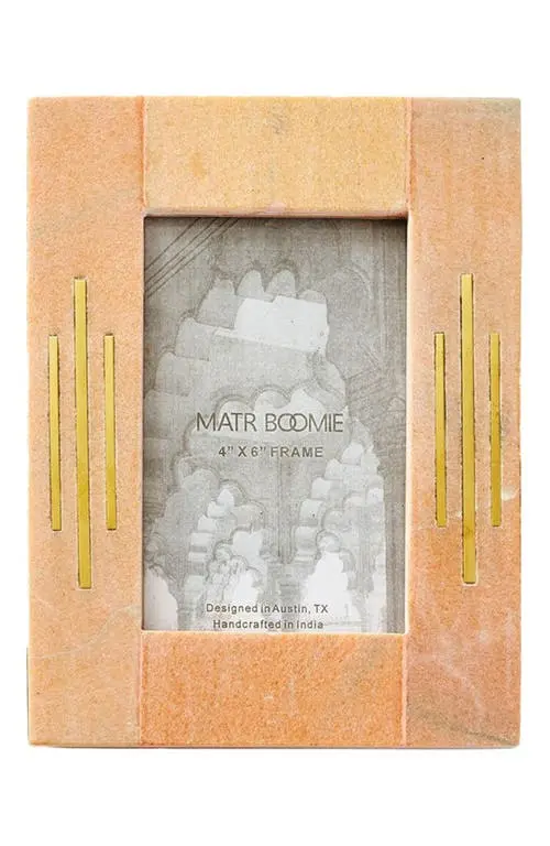 MATR BOOMIE Jaipuri Picture Framepink Carved Marble - Pink/gold