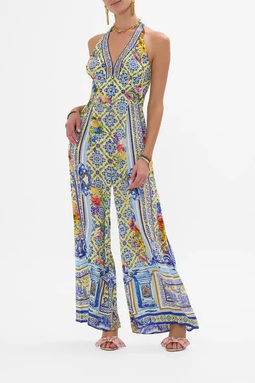 Camilla The Halterneck Jumpsuit - Wall To Wall Wonders