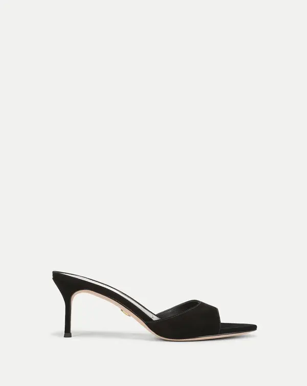 Veronica Beard Tia Suede Kitten Heel Sandal