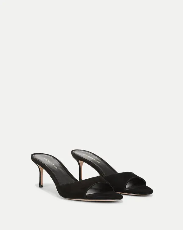 Veronica Beard Tia Suede Kitten Heel Sandal