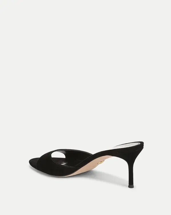 Veronica Beard Tia Suede Kitten Heel Sandal