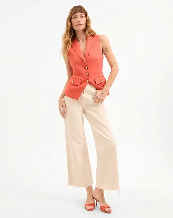 Veronica Beard Tia Suede Kitten Heel Sandal