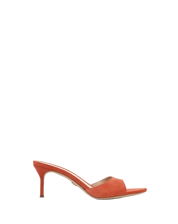 Veronica Beard Tia Suede Kitten Heel Sandal