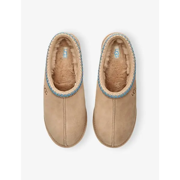 UGG Tasman Shearling-lined Suede Slippers - Bone