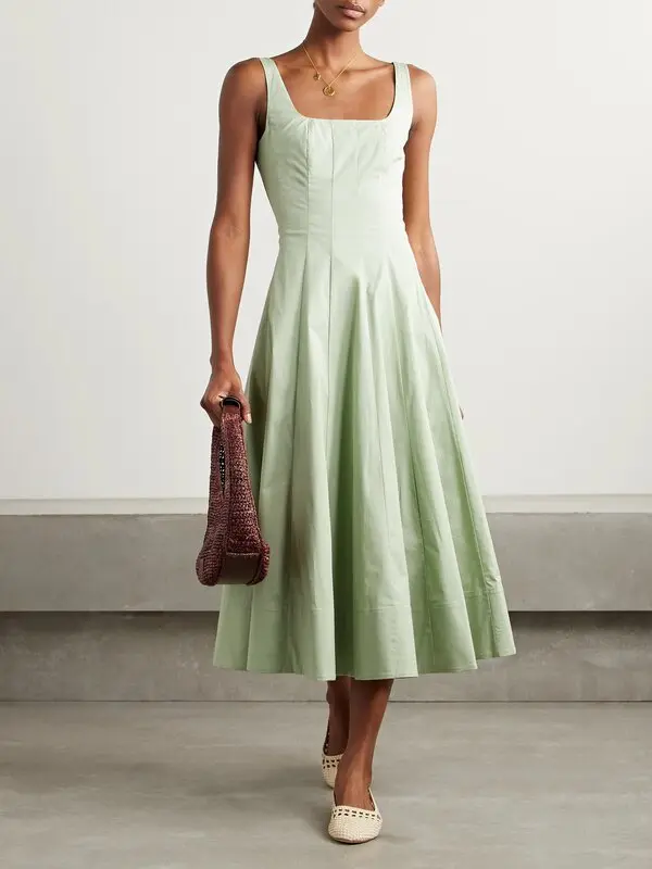 Staud Wells Dress | China Blue Toile