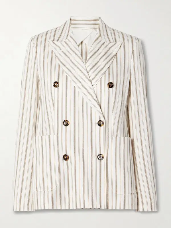 Max Mara Pensile Double-breasted Blazer - Ecru