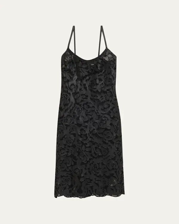 L'Agence Kazuko Lasercut Midi Dress