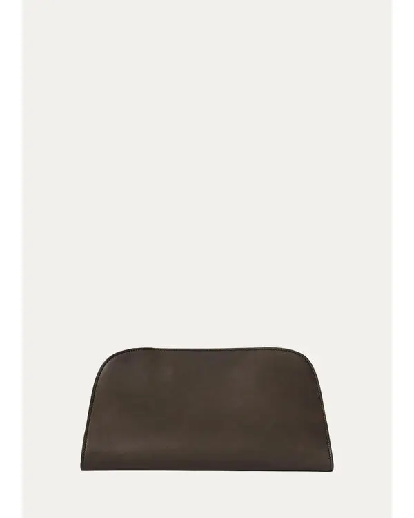THE ROW Peggy Clutch Shoulder Bag - Walnut Shadow