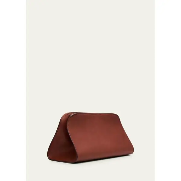 THE ROW Peggy Clutch Shoulder Bag - Walnut Shadow