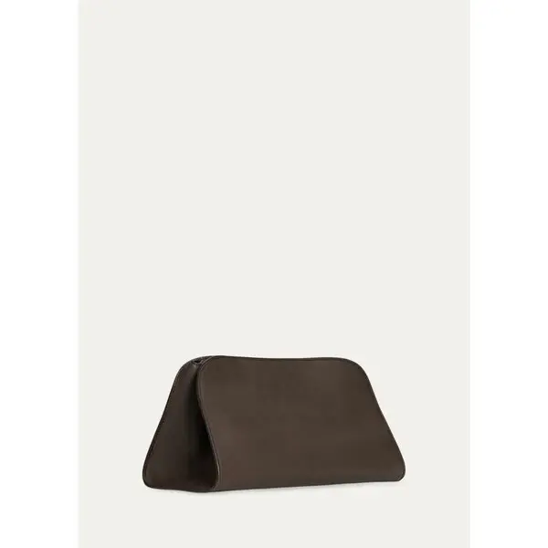 THE ROW Peggy Clutch Shoulder Bag - Walnut Shadow