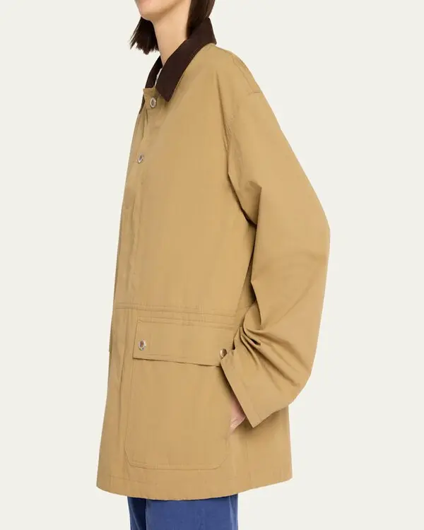 THE ROW Frank Barn Jacket - Deep Bistre