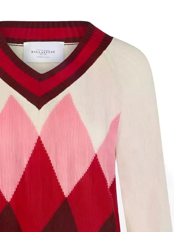 BALLANTYNE Cotton-cashmere Jumper - White