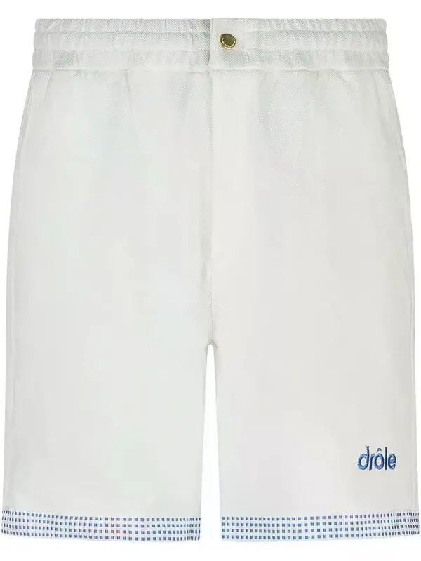 Drole De Monsieur Cotton Shorts - White