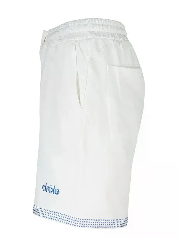 Drole De Monsieur Cotton Shorts - White