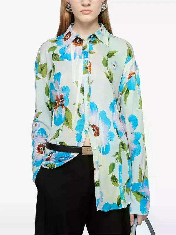 Acne Studios Floral-print Shirt