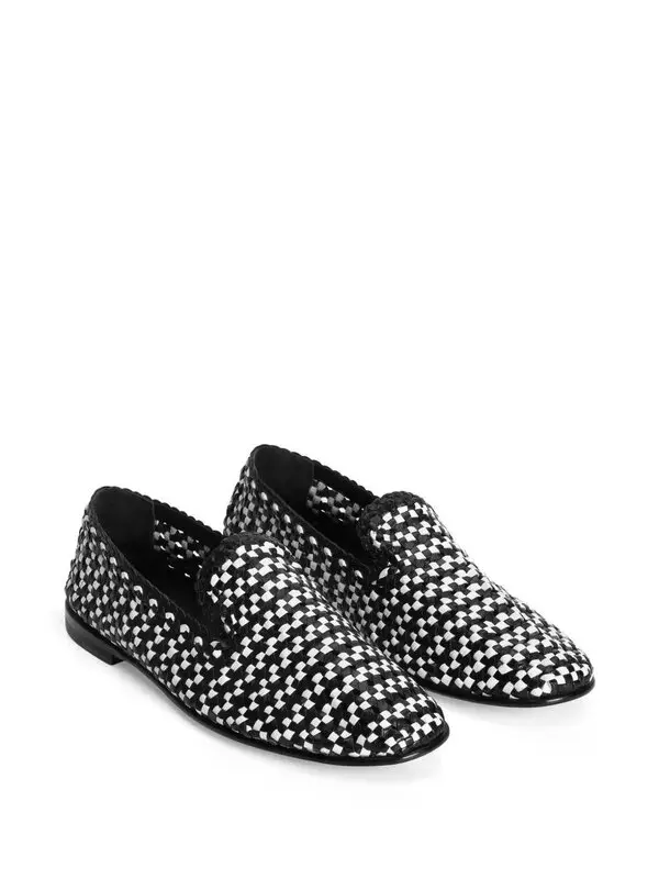 Dolce & Gabbana Woven Leather Loafers