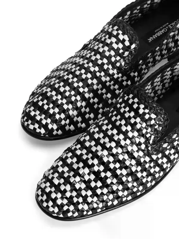 Dolce & Gabbana Woven Leather Loafers