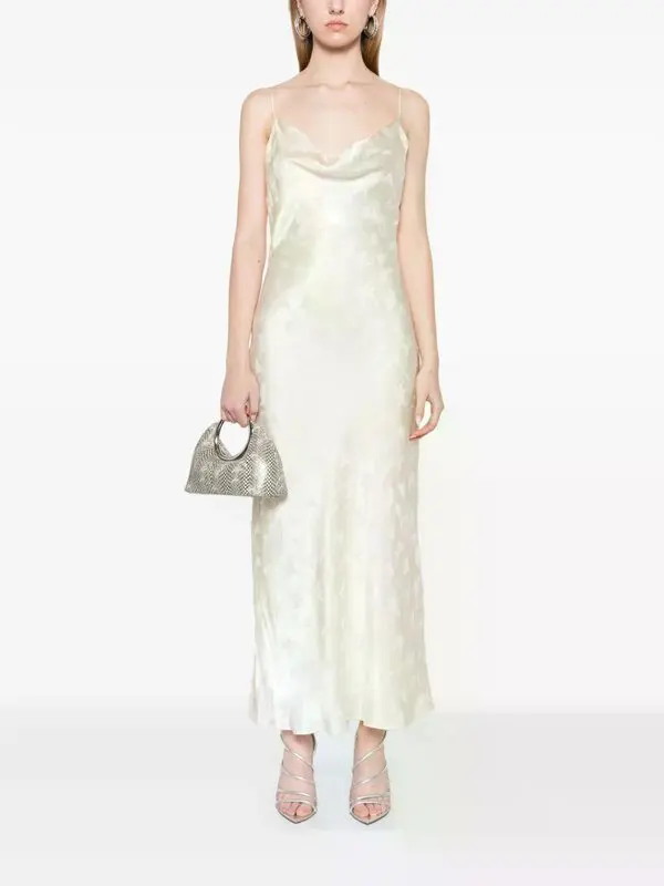 navy blue dress for baby girl ROTATE BIRGER CHRISTENSEN Asymmetric Applique Midi Dress in White