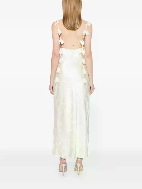 ROTATE BY BIRGER CHRISTENSEN Satin Midi Dress - Neutrals