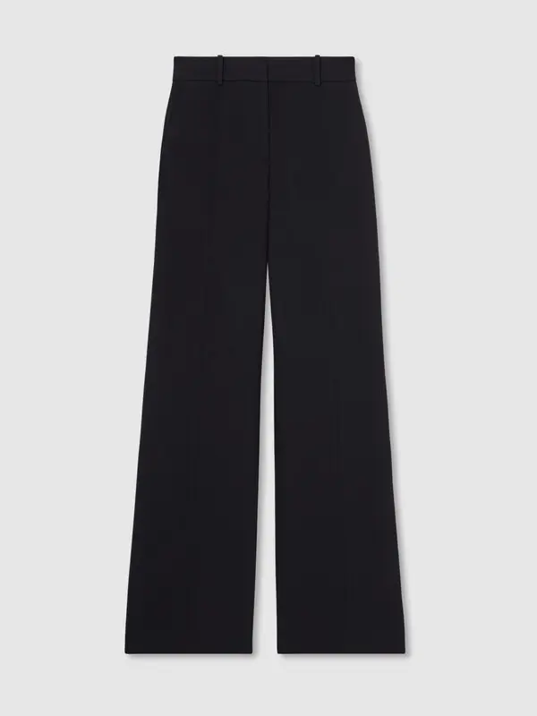 REISS Athena Flared Trousers - Navy
