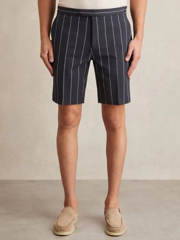 REISS Vine Striped Tailored Shorts