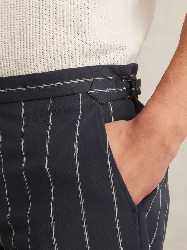 REISS Vine Striped Tailored Shorts