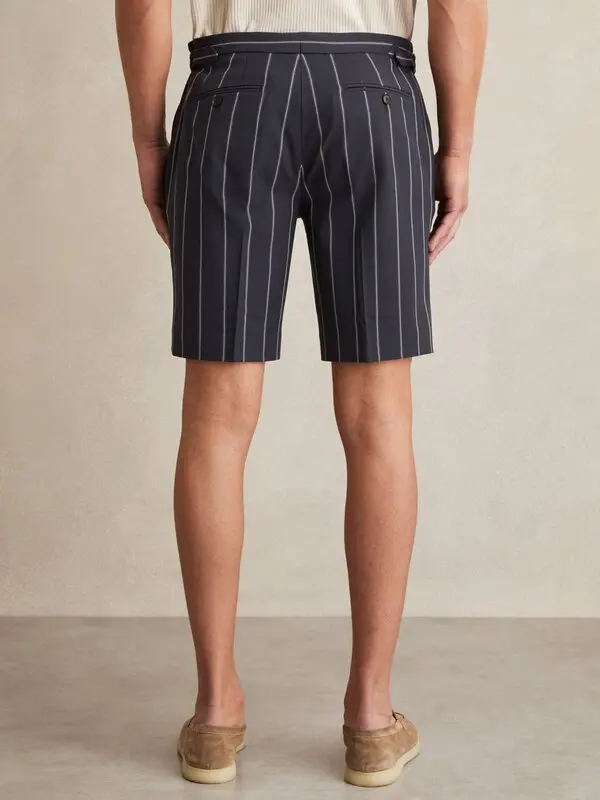 REISS Vine Striped Tailored Shorts