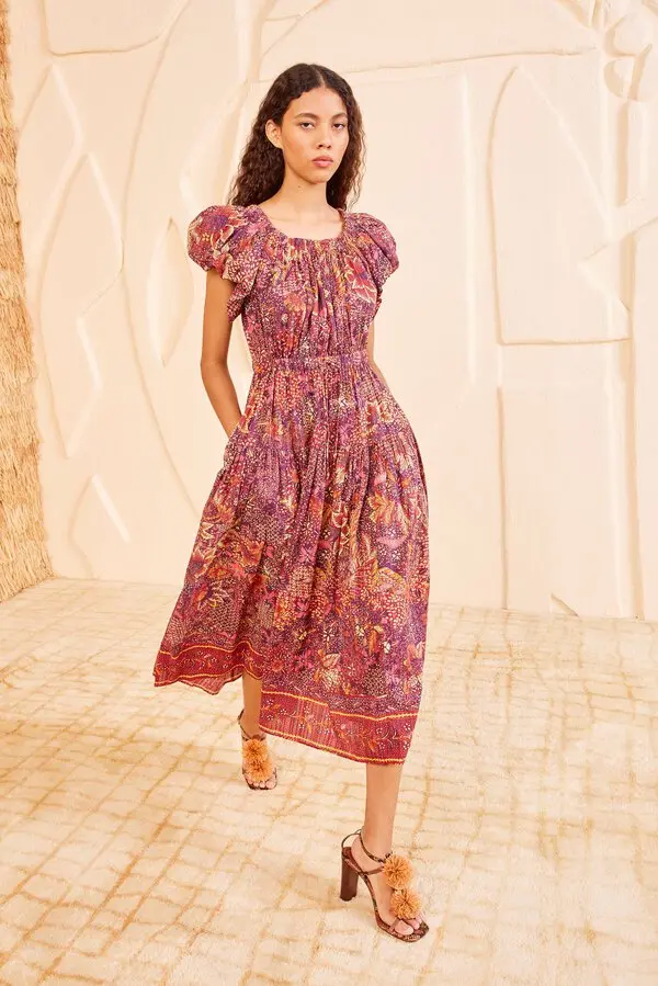 Ulla Johnson Abigail Midi Dress In Odessa - 60% Off | Editorialist