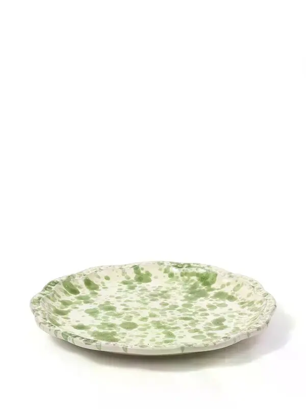 CABANA Speckled Dessert Plate - Green